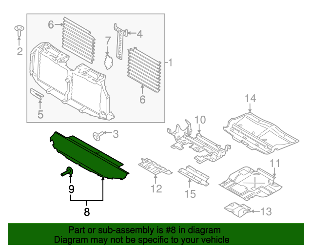 2015-2017 Ford F-150 Lower Deflector FL3Z-8327-F | OEM Parts Online