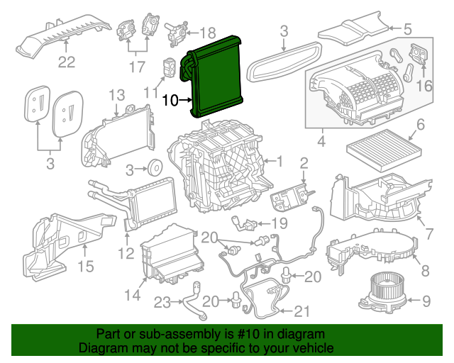 2016-2023 GM Air Conditioning Evaporator 84836247 | AutoNationParts.com
