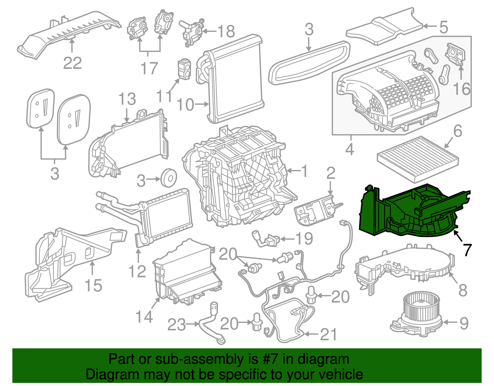 2016-2025 GM Blower Case 87824150 | QuirkParts