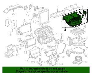 2016-2024 GM HVAC Air Inlet Housing 87824141 GM | GMPartsDirect.com