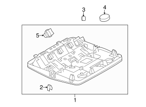 Genuine OEM Overhead Console Part# LR063038 Fits 2012 Land Rover Range ...