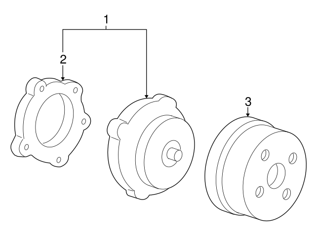 2006-2011 GM Water Pump 12702111 | Partners Chevy