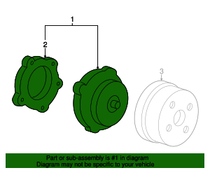 12702111 - Water Pump 2006-2011 GM | AutoNationParts.com
