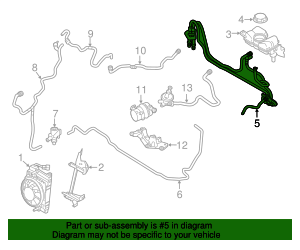 2016-2021 Volvo Drive Motor Inverter Radiator Hose Adapter 31368487 ...