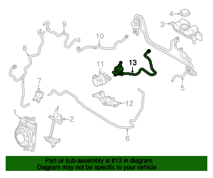 31439713 - Engine Coolant Hose 2016-2021 Volvo | AutoNation Parts