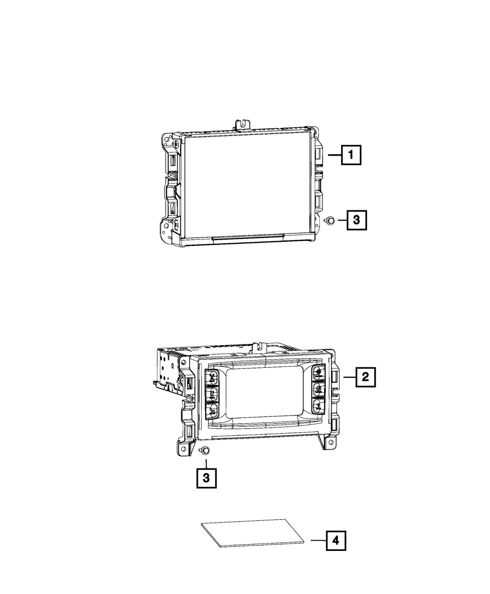 2015 Chrysler 200 Multi Media Radio 68226694AF | Mopar eStore