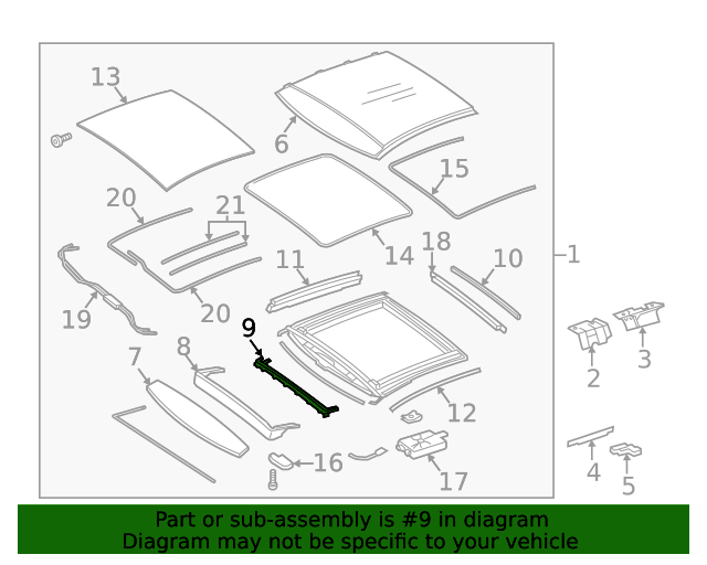 2014-2020 Mercedes-Benz Frame Cover 222-780-01-09 | MB OEM Parts