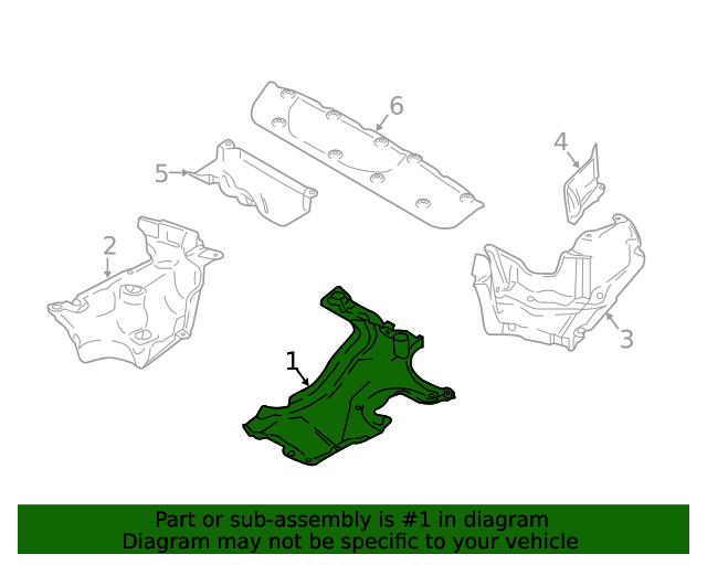Genuine BMW 51-75-7-374-705 | Front Shield | FREE Shipping on Most ...