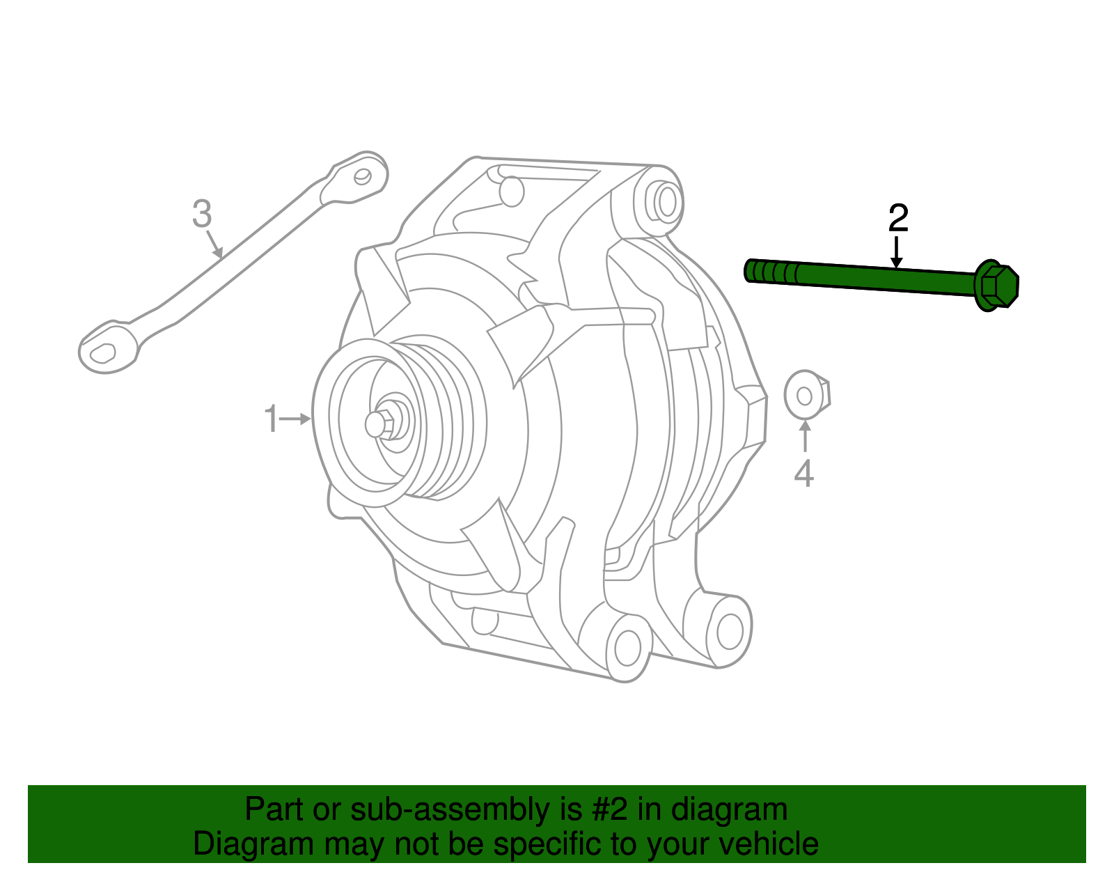 1995-2024 Mopar Alternator Bolt 06506022AA | Mopar Parts Canada