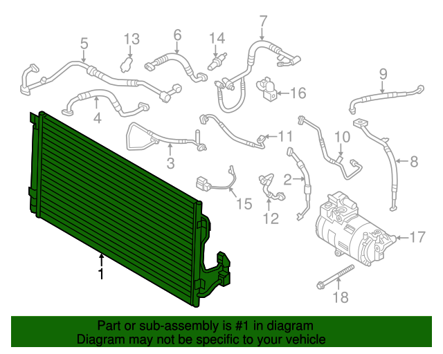 Genuine BMW 64-53-6-804-735 | Condenser | FREE Shipping on Most Orders ...